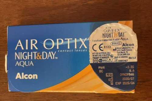 Одна Линза -3,25 Air Optix night&day с хорошим сро