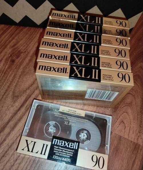 Аудиокассеты Maxell XL II 90 - 7 штук