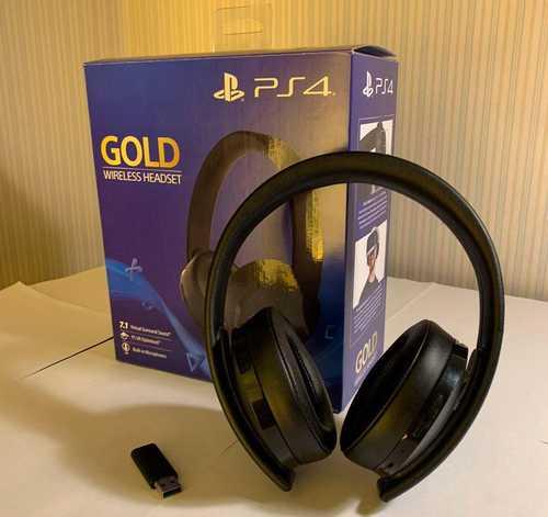 Наушники беспроводные Sony PS4/PS3 Gold wireless S