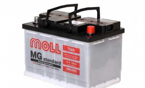 Аккумулятор Moll MG Standart 75 Ач 720А