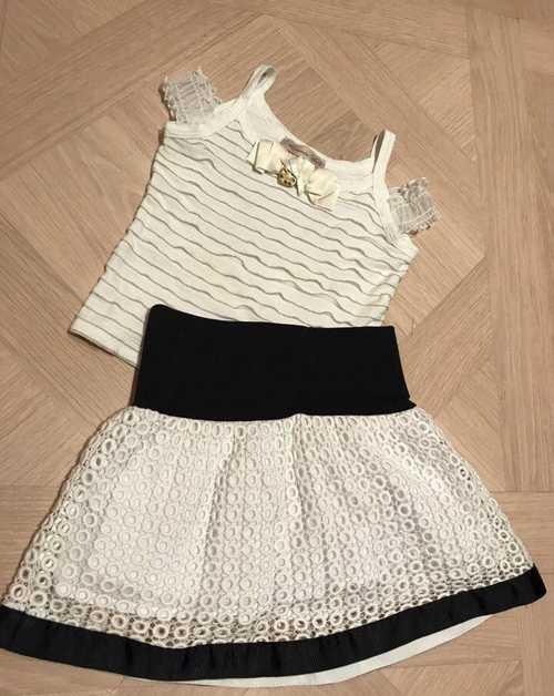 Новая Elsy baby юбка, майка Blumarine baby 2-3