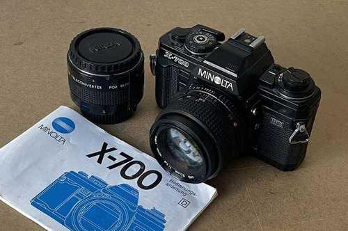 Пленочный фотоаппарат Minolta X-700, MD 50mm 1.4