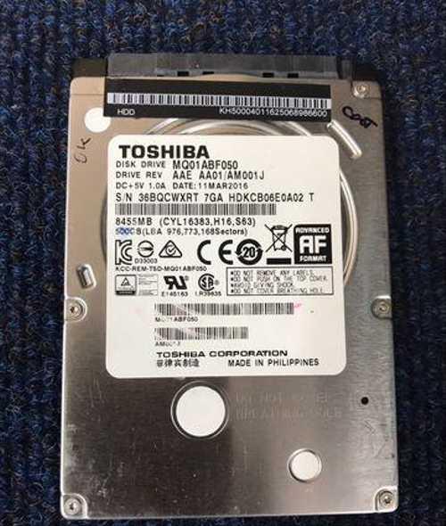 Toshiba mq01abf050.