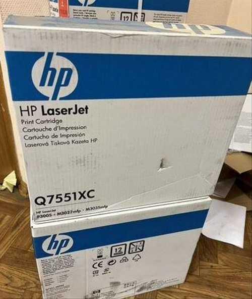 Оригинальный картридж HP Q7551XC. Новый