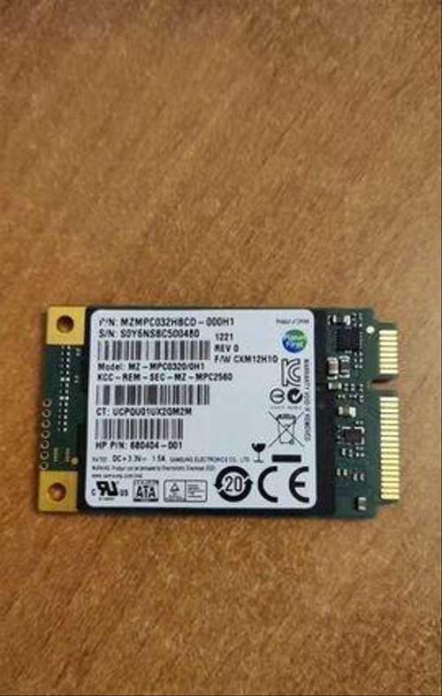 SSD Samsung msata 32 Gb MZ-MPC0320/0H1