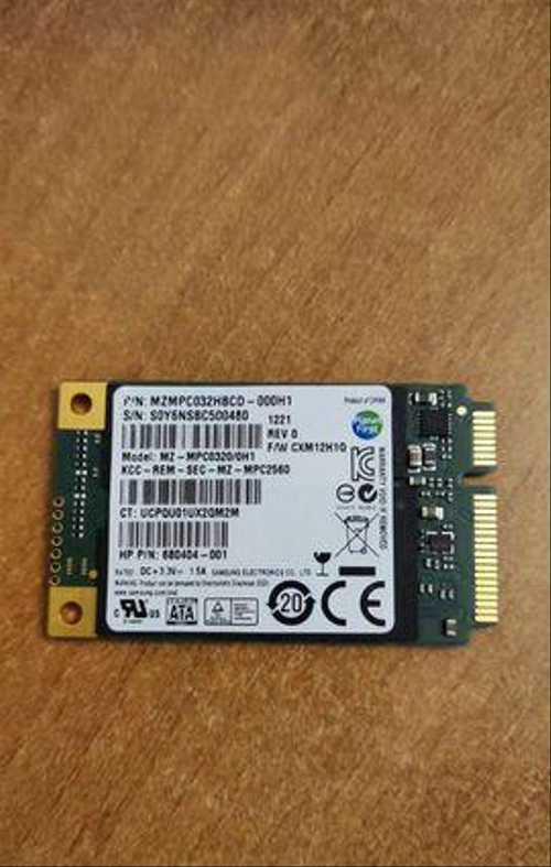 SSD Samsung msata 32 Gb MZ-MPC0320/0H1