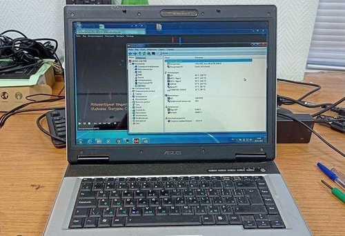 Ноутбук asus X53S с Windows7 (Core2Duo\2гб\500гб)