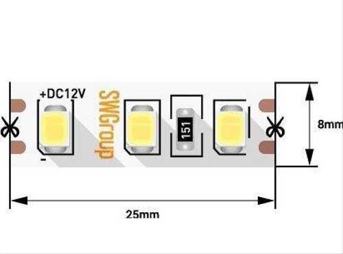 Светодиодная LED лента smd2835 12 Вольт 9,6 Ватт/м