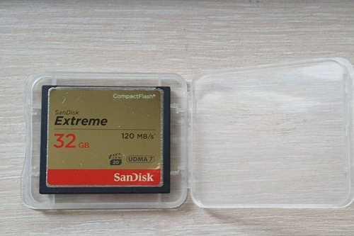 Карта памяти SanDisk Extreme CompactFlash 120MB/s