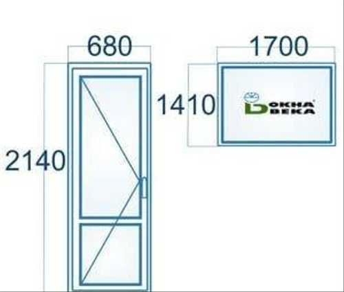 Балконный блок пвх для домов серии 602