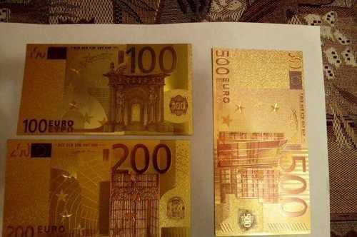 Банкноты сувенирные евро
