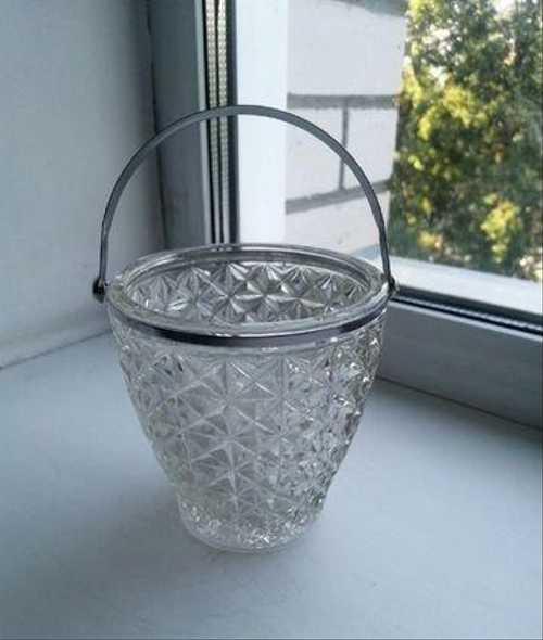 Хрустальная ваза-конфетница