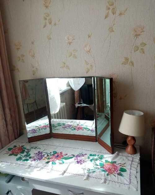Зеркало - трюмо от старинного комода