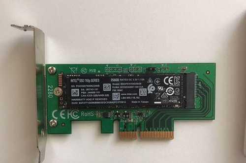 Intel SSD 760p Series 256gb nvme