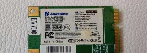 Wi-Fi модуль AzureWave Atheros AR5BXB63 AW-GE780