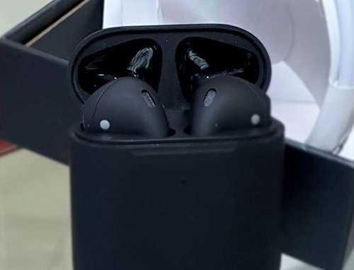 AirPods 2 черные. Наушники беспроводные