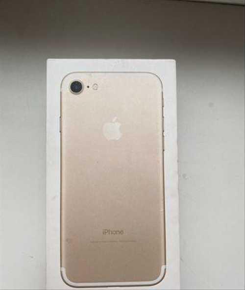 Коробка на iPhone 7 gold 128 gbait