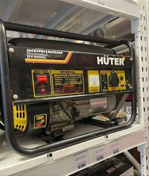 Бензиновый генератор 3кВт Huter 4000L как новый