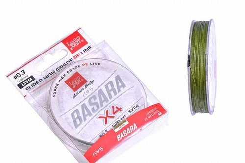 Леска basara green плетёная 125m, 0.091mm, 3.90kg