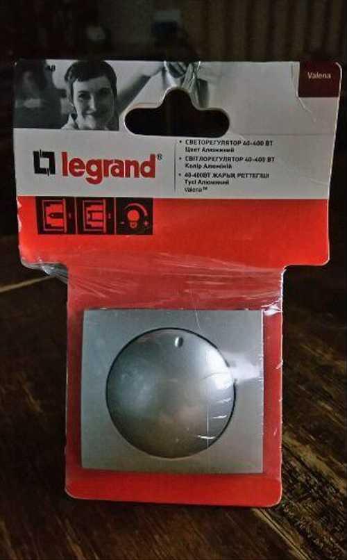 Диммер Legrand Valena 40-400 Вт цвет алюминий