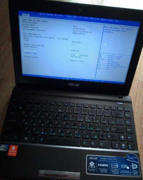 Asus 1225c на ремонт