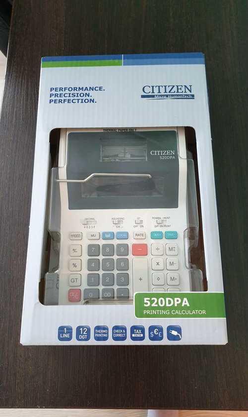 Калькулятор Citizen 520DPA