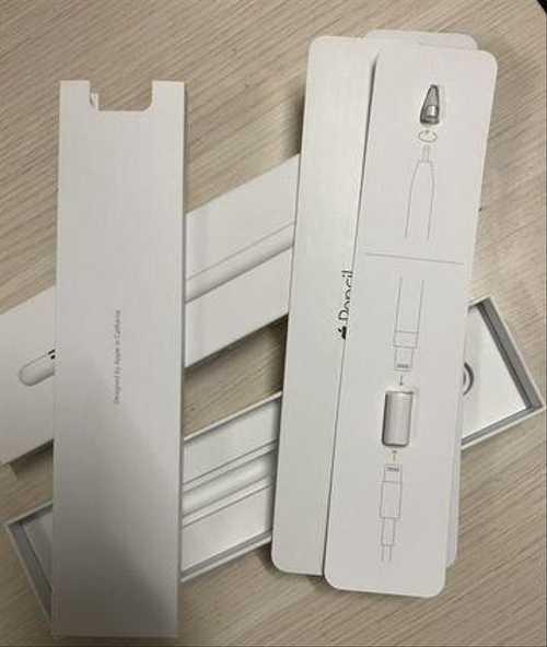 Apple pencil 1, Коробка, переходник и наконечник О