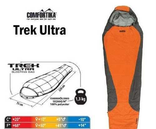 Спальник Comfortika Trek Ultra 220x75x45 см