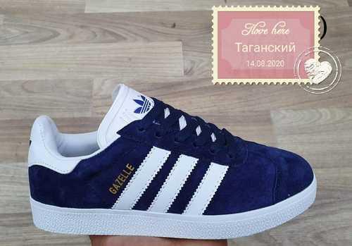 Женские кроссовки Adidas gazelle синие