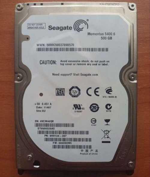 Seagate momentus 5400.6 500GB