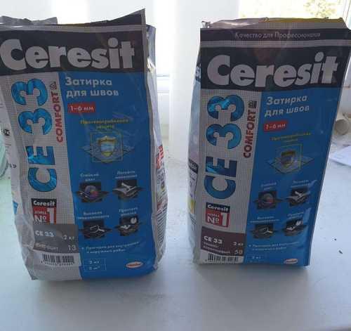 Затирка Cerezit CE33 остатки