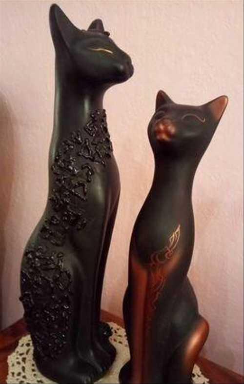 Статуэтки кошек керамические