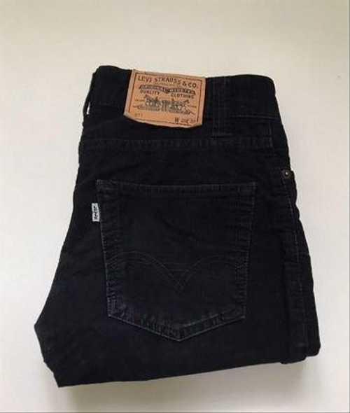 Вельветовые джинсы Levis 511 w29 l32