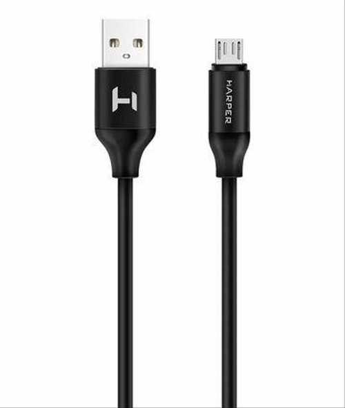 Кабель Harper, USB A - microUSB, 1м, 2А