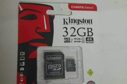 Карта памяти 32gb kingston sdhc 32gb