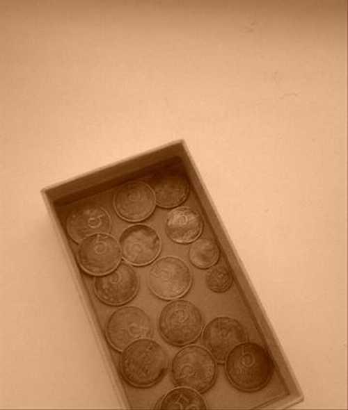 Коллекционные монеты 5 коп 1961гпо1980г3к,1