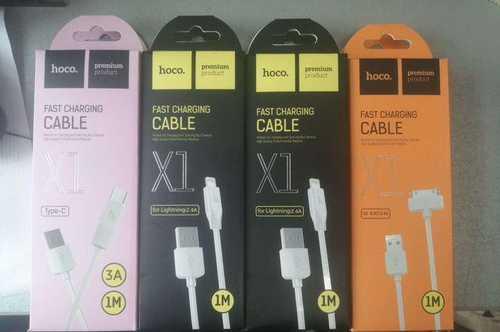 Кабель microusb, Type-C, iPhone, hoco