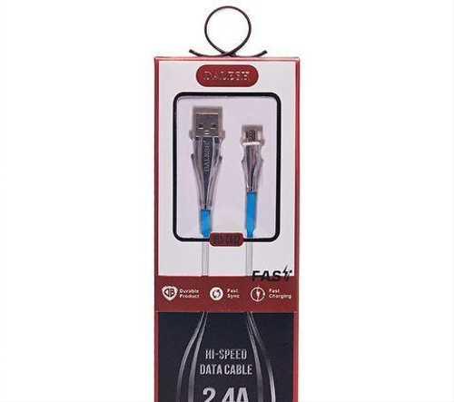 Кабель USB - micro USB Dalesh DLS-CA02 голубой