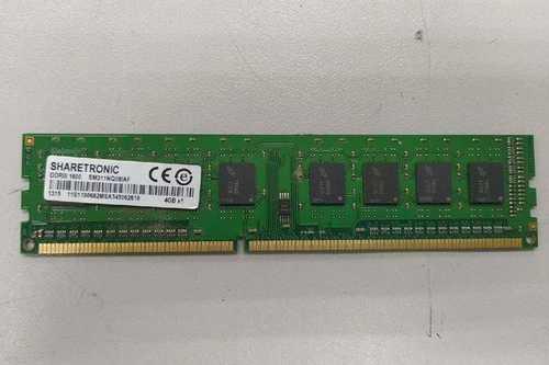 Опеpaтивнaя память DDR3 4Gb ShareTronic 1600Мhz