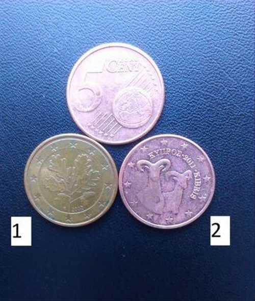 Монета 5 евроцентов