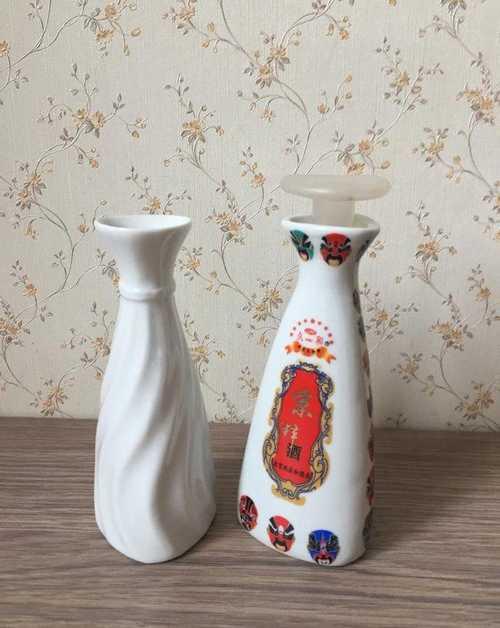 Фарфоровый графинчик из-под китайской водки, ваза