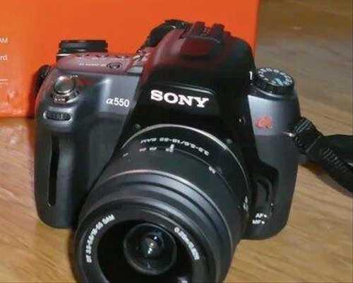 Зеркальный фотоаппарат sony alpha a550