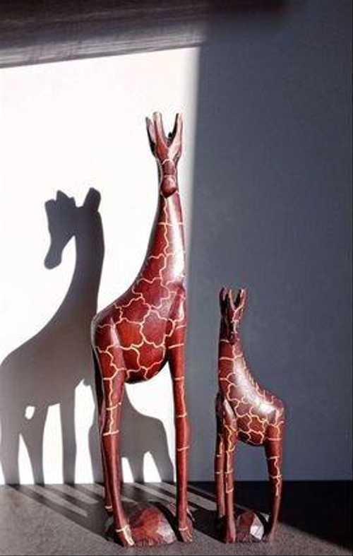 Жирафы статуэтки в интерьере