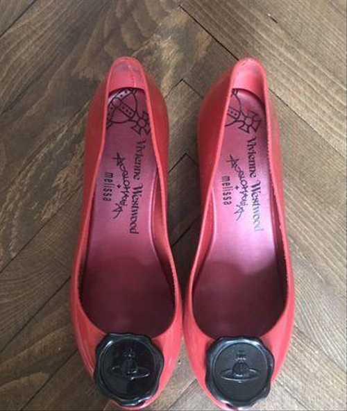 Туфли балетки melissa vivienne westwood