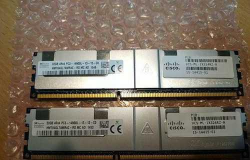 Hynix 32GB 4Rx4 PC3-14900L-13-12-C0 Сер.cisco 2шт