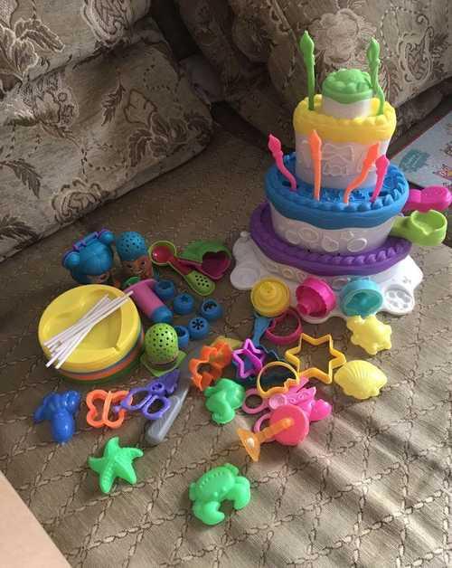 Play-doh, плей-до формочки и пластилин