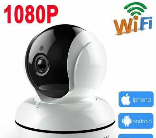IP камера видеокамера wi-fi поворотная 360градусов