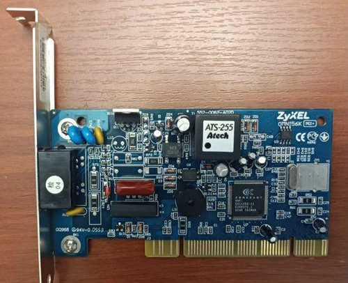 Модем zyxel omni 56K PCI Plus