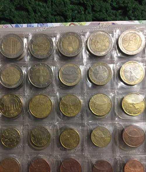Монеты евро обмен/продажа
