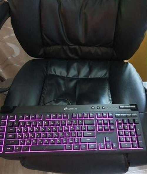Игровая клавиатура с подсветкой RGB corsair светящ